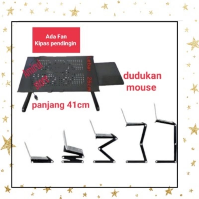 Jual Meja Lipat Laptop / Meja Laptop Portable Aluminium Alloy+ABS ...