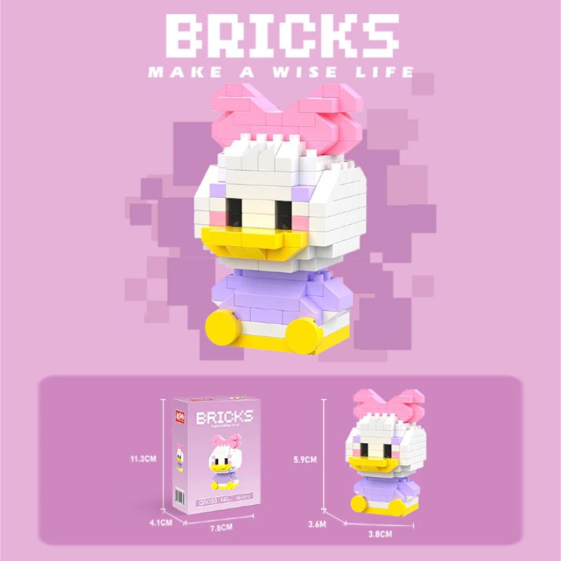 Jual Bricks Toys Karakter Kartun Balok Puzzle Mini Karakter Mainan Anak ...