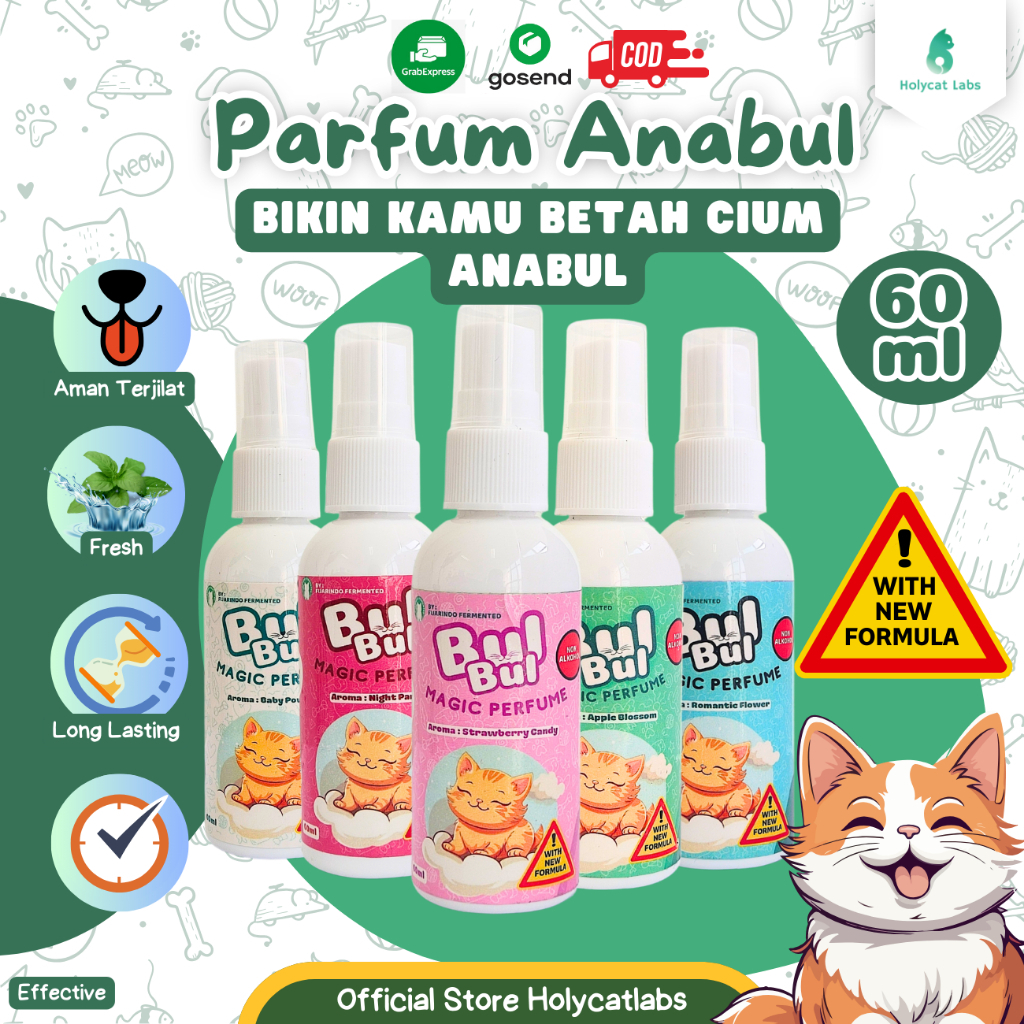 Jual BUL BUL premium parfum kucing aman terjilat 60ml BULBUL | Shopee ...