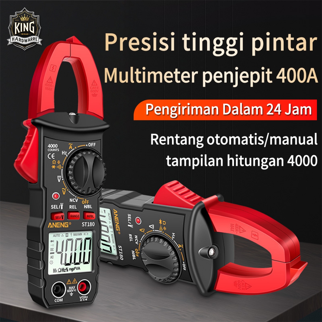 Jual ST180 plus Digital Clamp Meter tang ampere multitester digital ...
