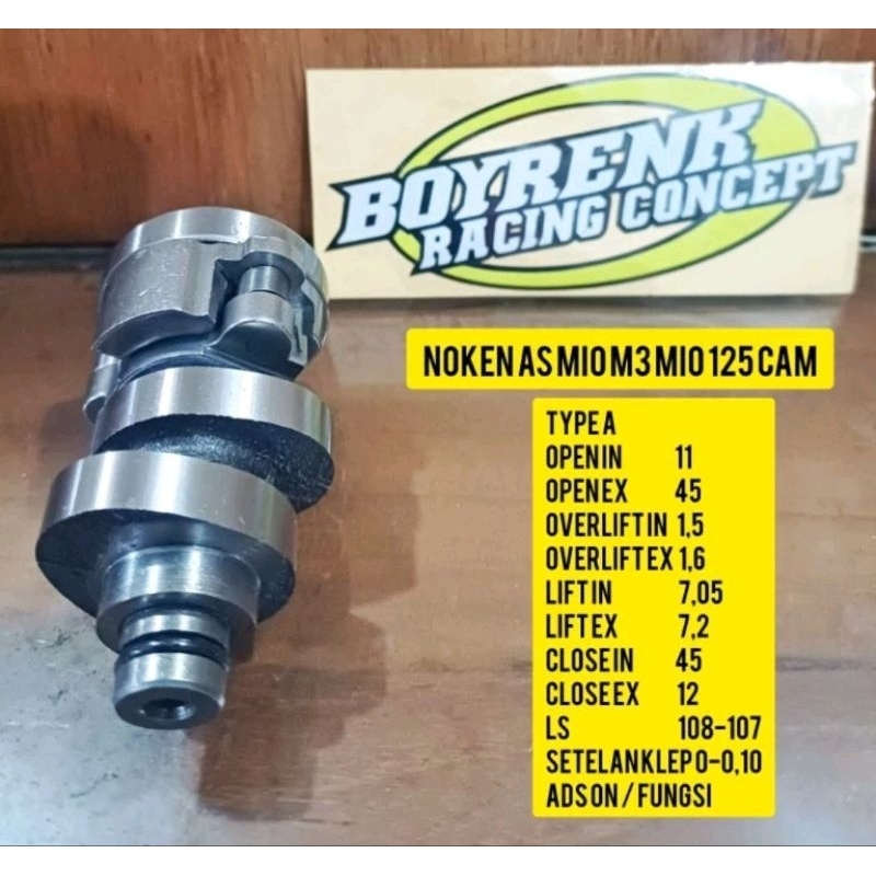 Jual NOKEN AS RACING MIO M3 MIO 125 FINO 125 2PH CAM BOYRENK RACING CONCEPT | Shopee Indonesia