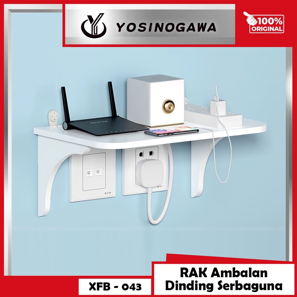 Jual YOSINOGAWA - Rak Gantung Modern Router Wifi Decoder Single ...