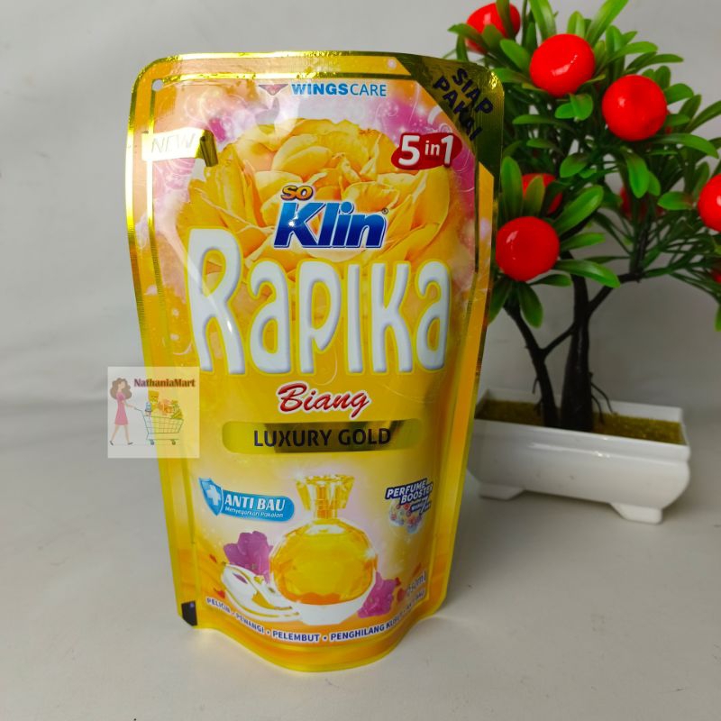 Jual So Klin Rapika Biang 5 in 1 Reffill 250 ML Luxury Gold Pouch ...