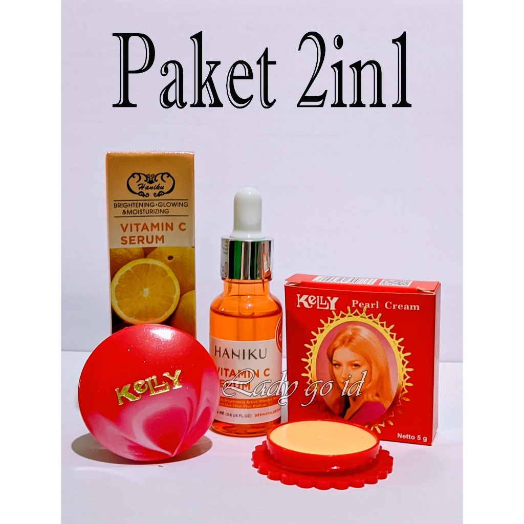 Jual Paket 2 in 1 Serum Haniku Orange Vit C BPOM Plus Cream kelly 5gr ...