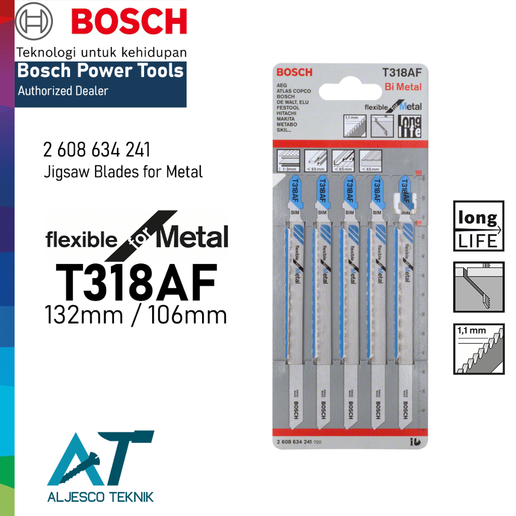 Jual BOSCH MATA JIGSAW T318AF FLEXIBLE BESI (PACK) | Shopee Indonesia