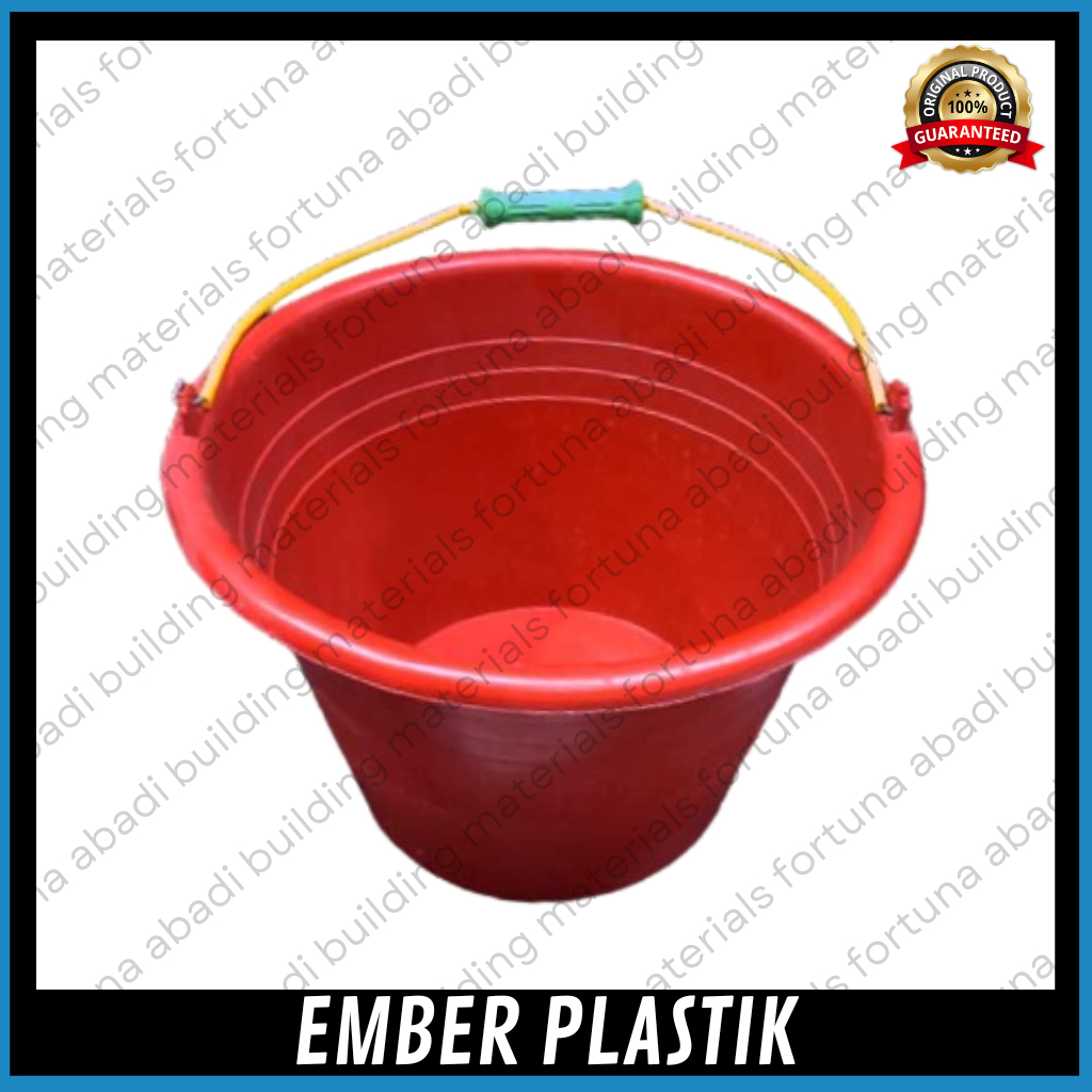Jual Ember Plastik Warna Merah Ukuran Besar dan Kecil Ember Serbaguna ...