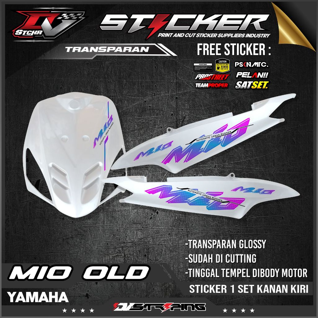 Jual Striping Mio Sporty - Sticker Yamaha Mio Sporty Variasi Transparan ...