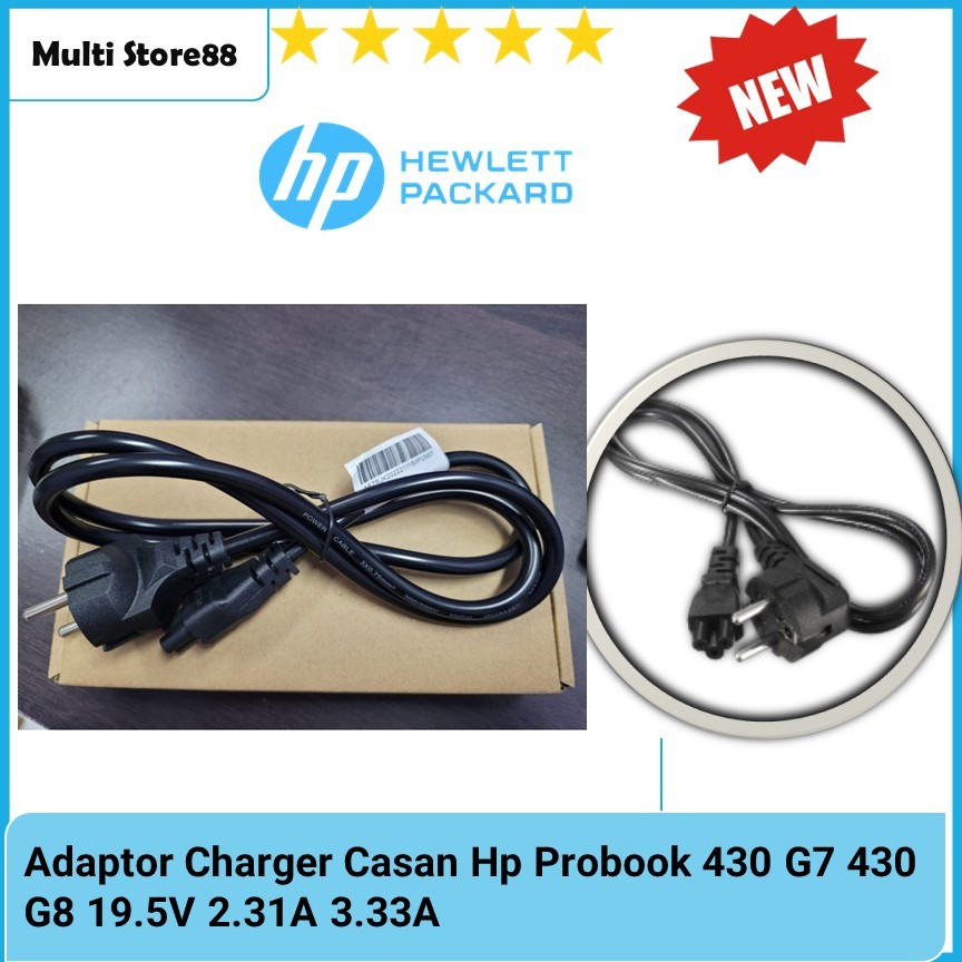 Jual Kabel power adaptor laptop HP pavilion Gaming 15 Original 3 lubang ...