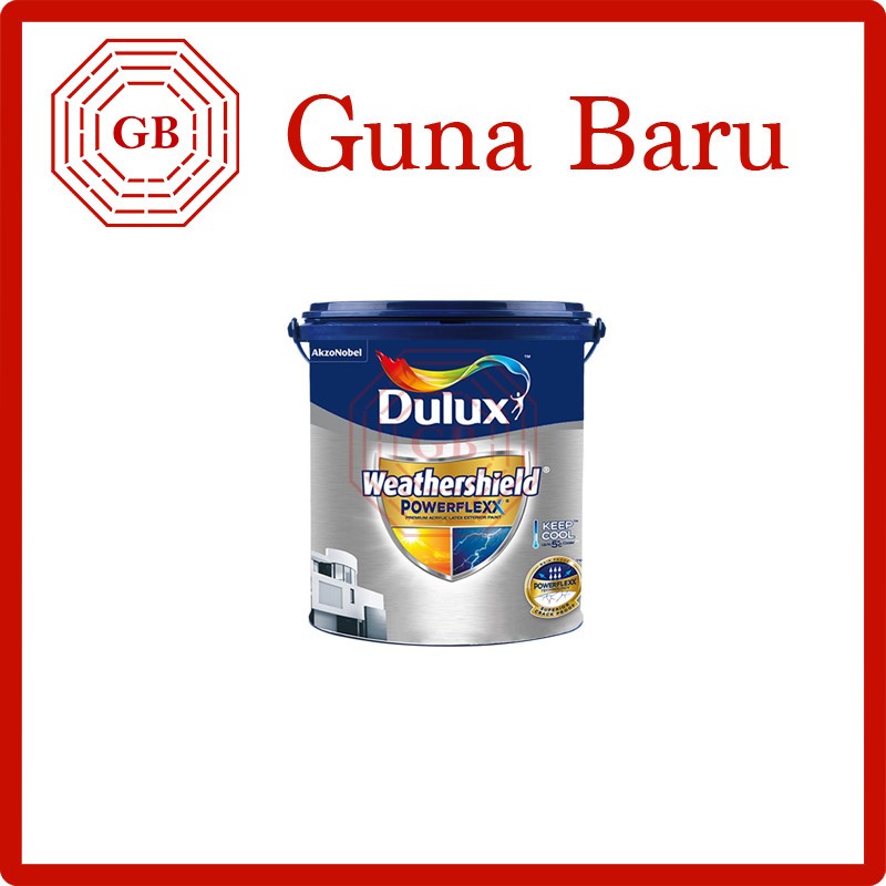Jual DULUX POWERFLEX BRILLIANT WHITE CAT TEMBOK EXTERIOR | Shopee Indonesia