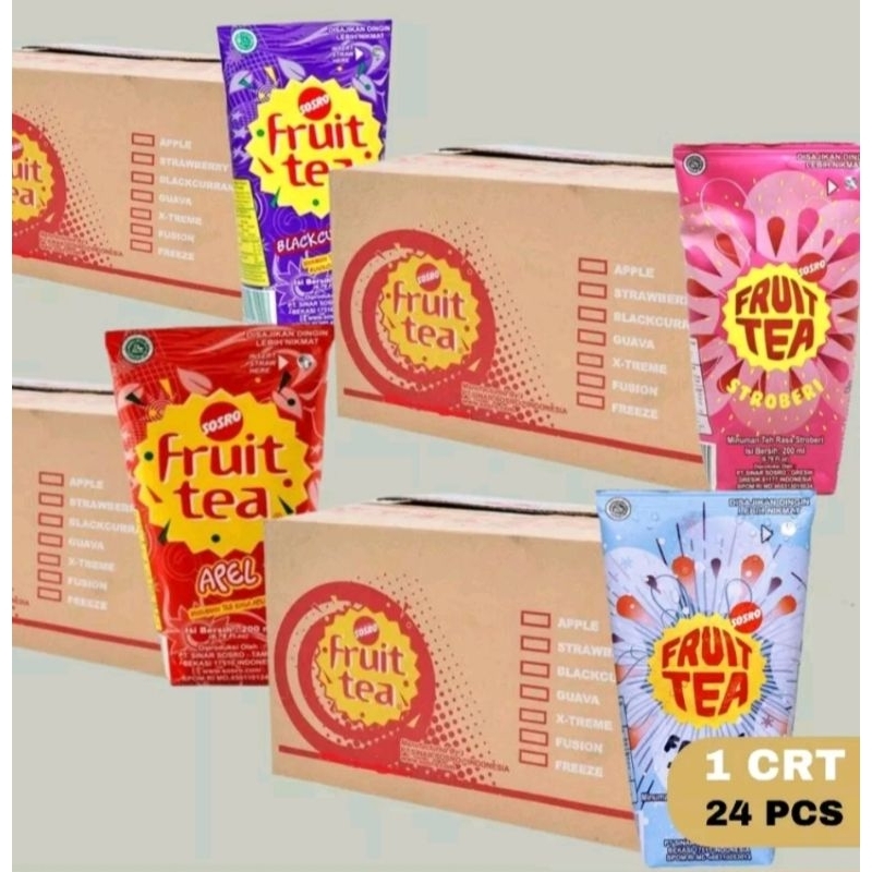 Jual Fruit Tea Genggam Kotak Sosro Minuman Rasa Apel/Blackcurrant 1 Dus Isi 24 Pcs | Shopee ...