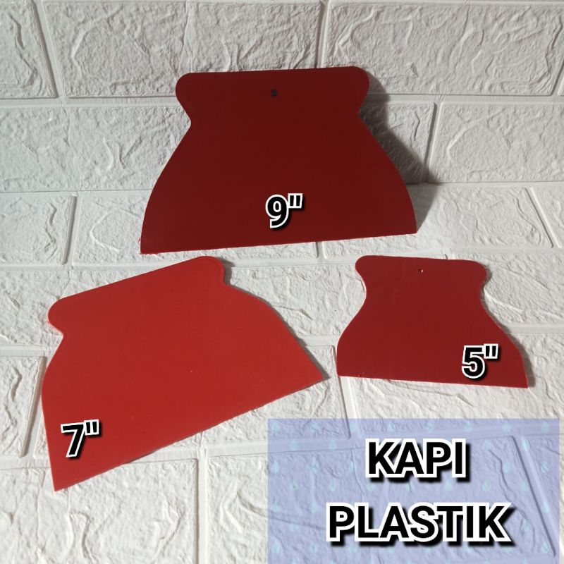 Jual Alat Kapi Plastik ukuran 5" / 7" untuk mendempul dan lainnya. kape ...