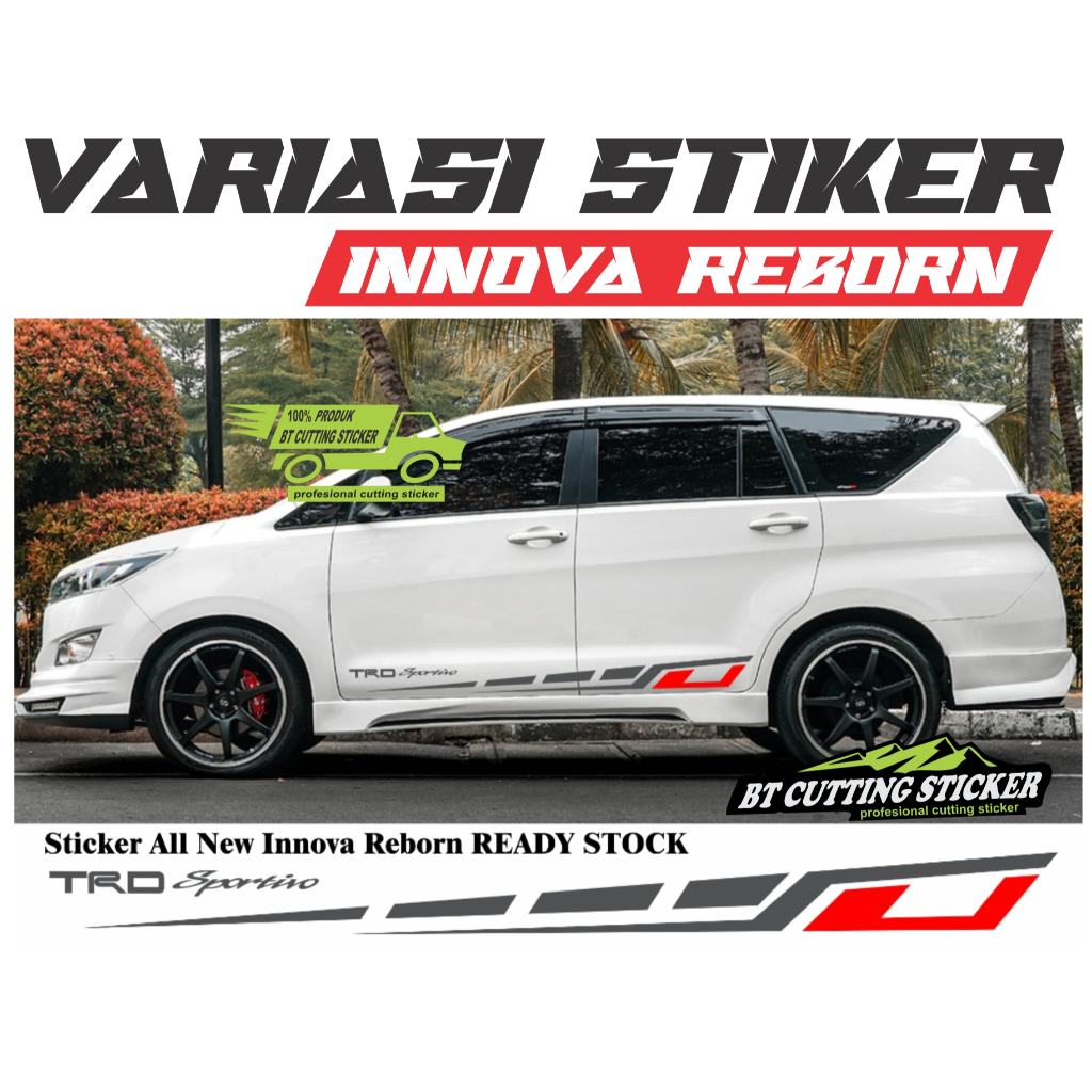 Jual IN91 Stiker Innova Reborn stiker cutting stiker variasi toyota ...