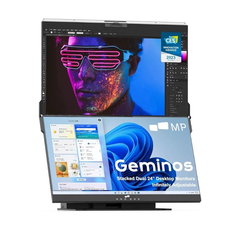 Jual Mobile Pixels Geminos Dual 24" Stacked Computer Monitors with ...