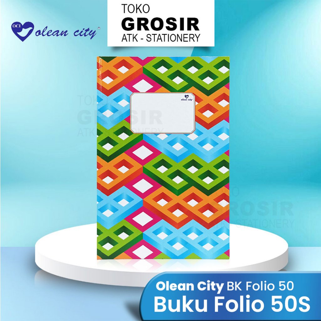 Jual Buku Folio Hard Cover Isi 50 Lembar Olean City / OLEAN CITY BK ...