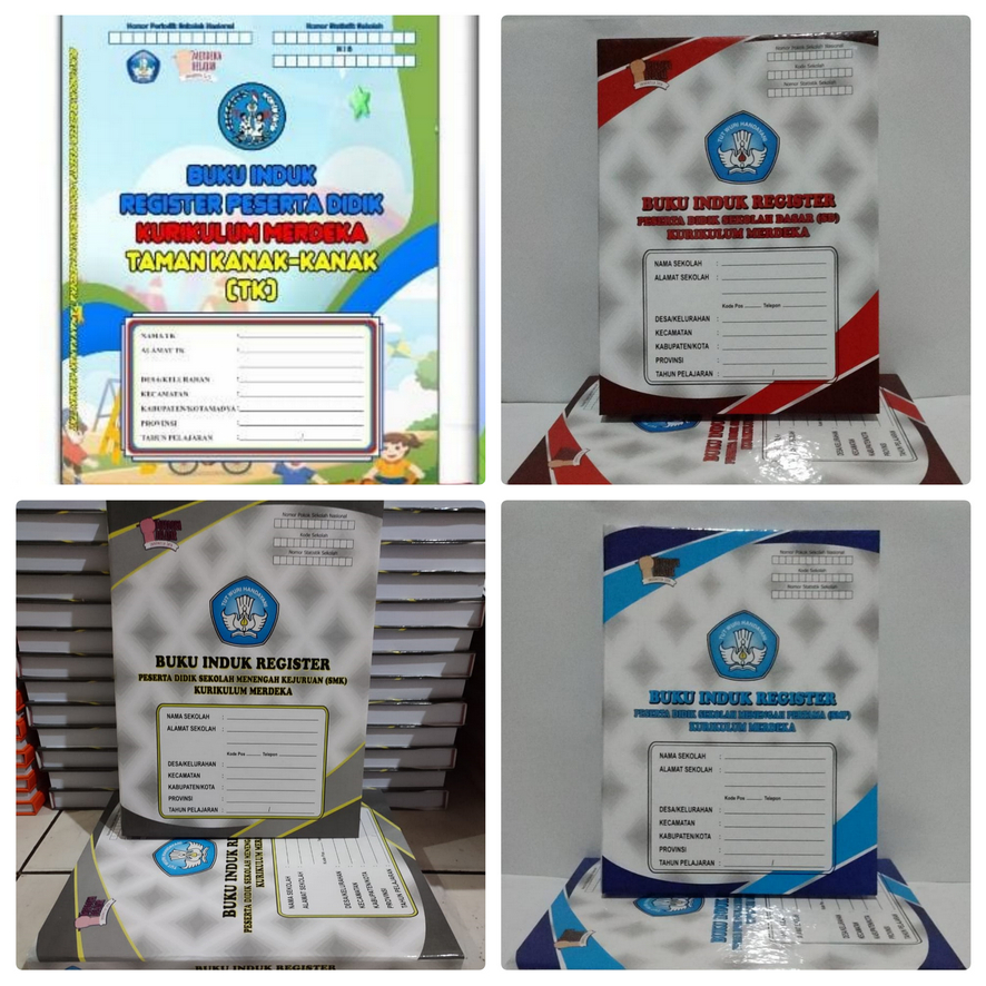 Jual BUKU INDUK SD SMP SMA SMK PAUD DAN KELENGKAPAN ADMINISTRASI SEKOLAH KURIKULUM MERDEKA ...