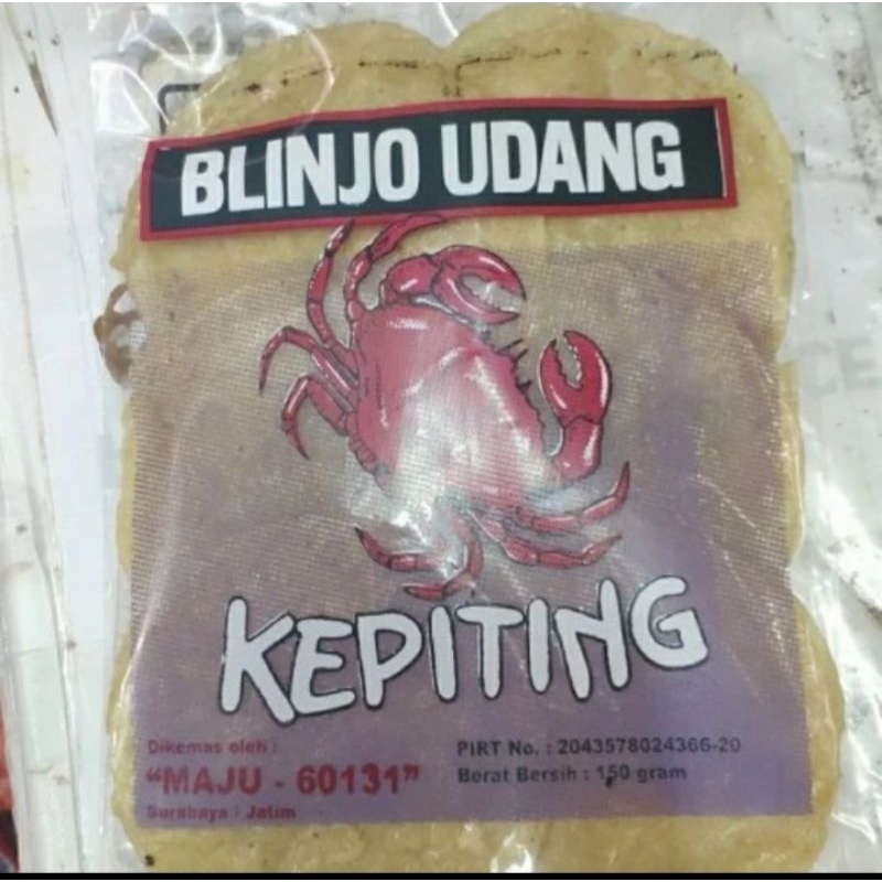 Jual Blinjo Udang Kepiting 150 Gram | Shopee Indonesia
