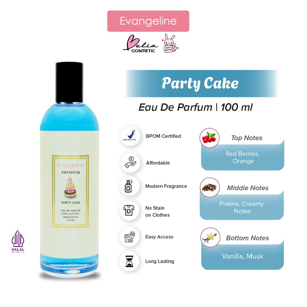 Jual BELIA EVANGELINE Premium EDP 100ml | Parfum Wanita | French Pear ...