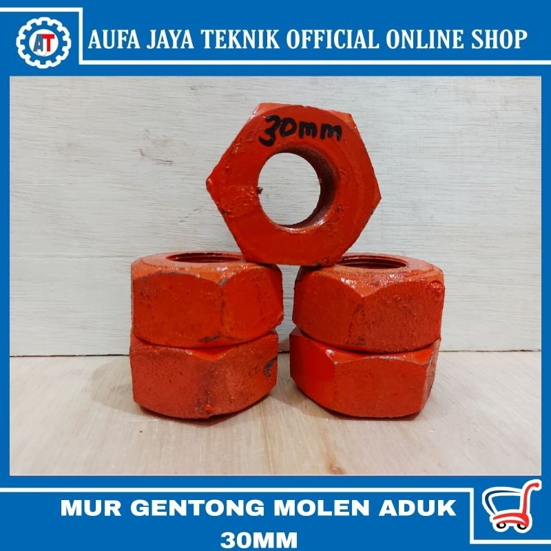 Jual mur as utama molen aduk/mur gentong semen 50kg (DRAT KIRI ...
