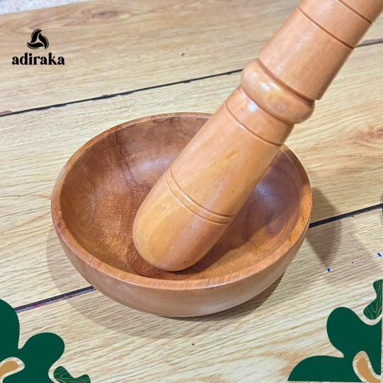 Jual ALU Halu LUMPANG (KECIL) FOOD GRADE Penumbuk KAYU / Tumbukan Kayu ...