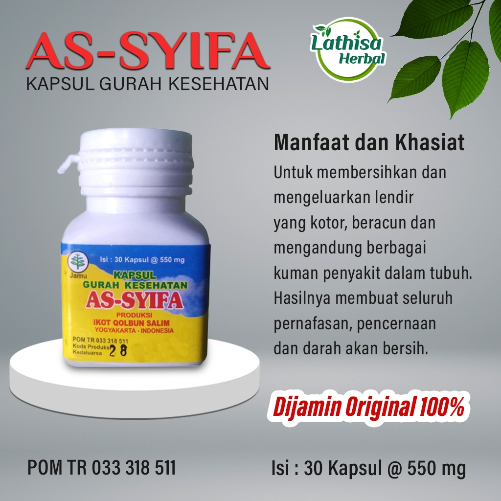 Jual Kapsul Gurah as-syifa Asli Untuk Suara dan Pernapasan Obat Sinus ...