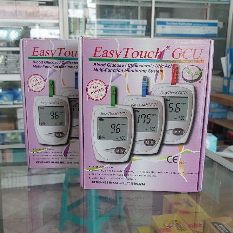 Jual Alat Easy Touch GCU 3in1 / Alat cek Gula Darah, Kolesterol dan ...