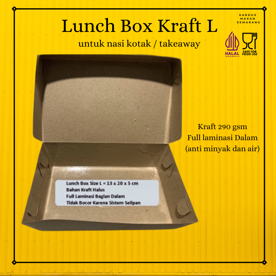 Jual Dus Lunch Box S Lunch Box M Lunch Box L 15x9,5x5 Dus 18x11x5 ...