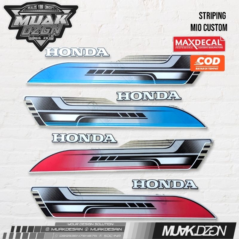 Jual Sticker Stiker Striping Honda CB 100 Cb 125 Bahan Transparan UV ...