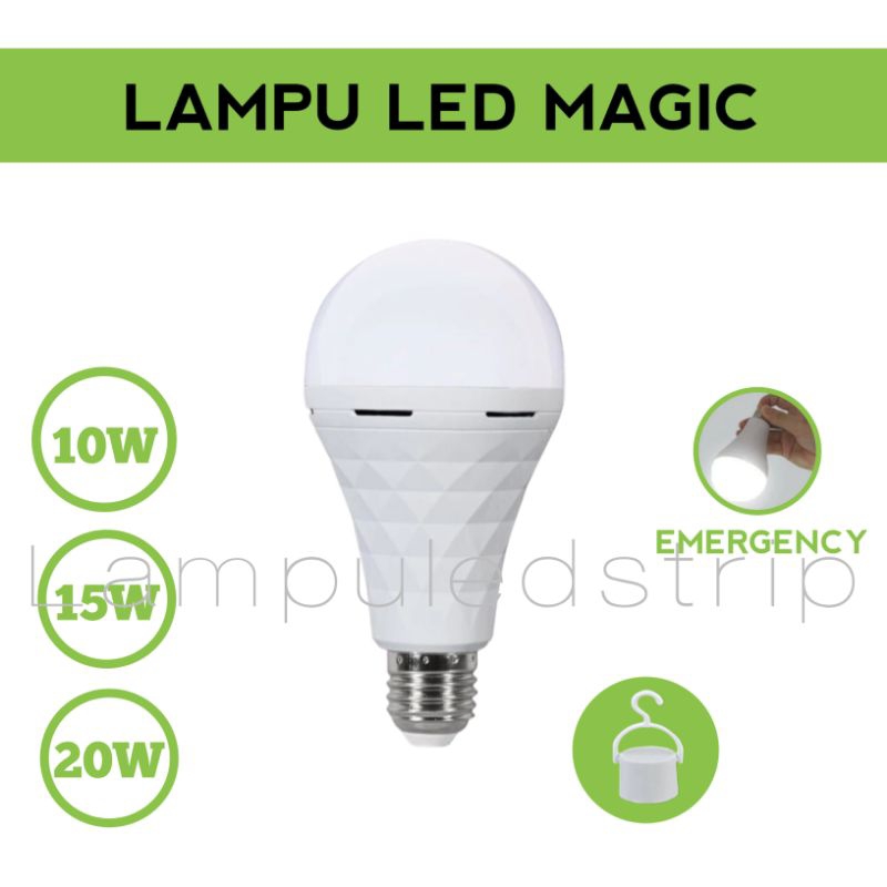 Jual Lampu Emergency Magic 20W 15W 10W Lampu Darurat Mati Listrik Lampu Pasar Malam | Shopee ...
