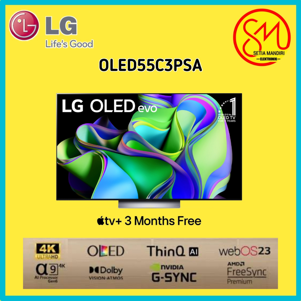 Jual LG Smart TV OLED 55 Inch EVO C3 120Hz 4K NVIDIA G-SYNK AMD ...