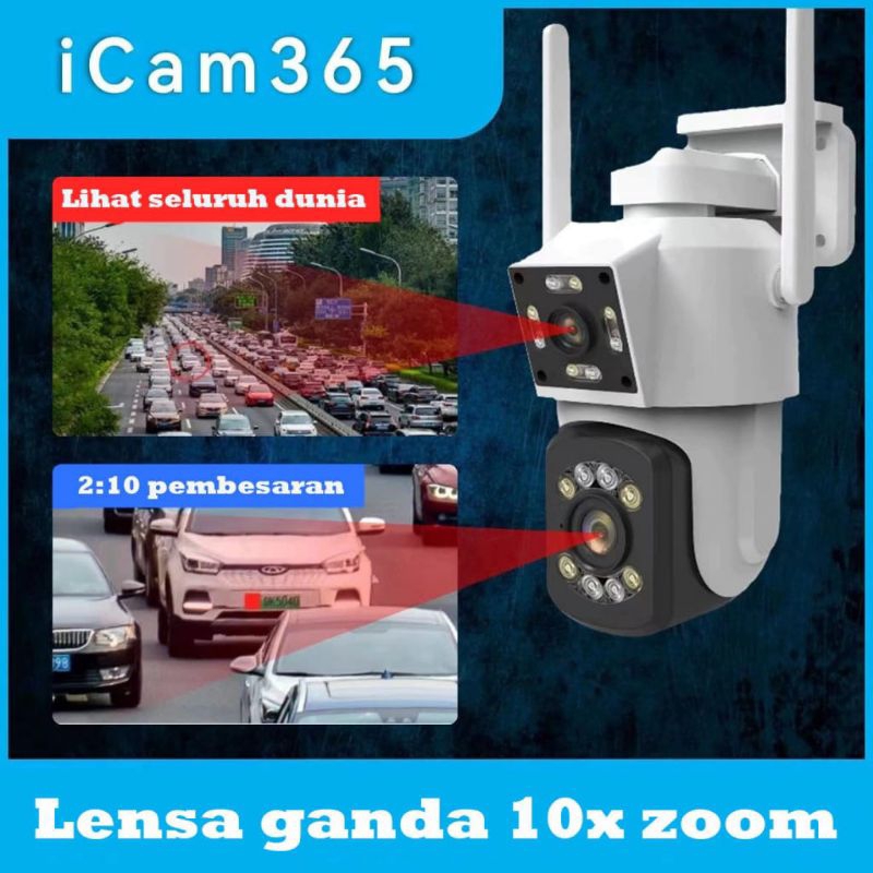 Jual Kamera CCTV icam 365 Lensa Ganda Luar Ruangan Kamera Pintar FHD YH ...