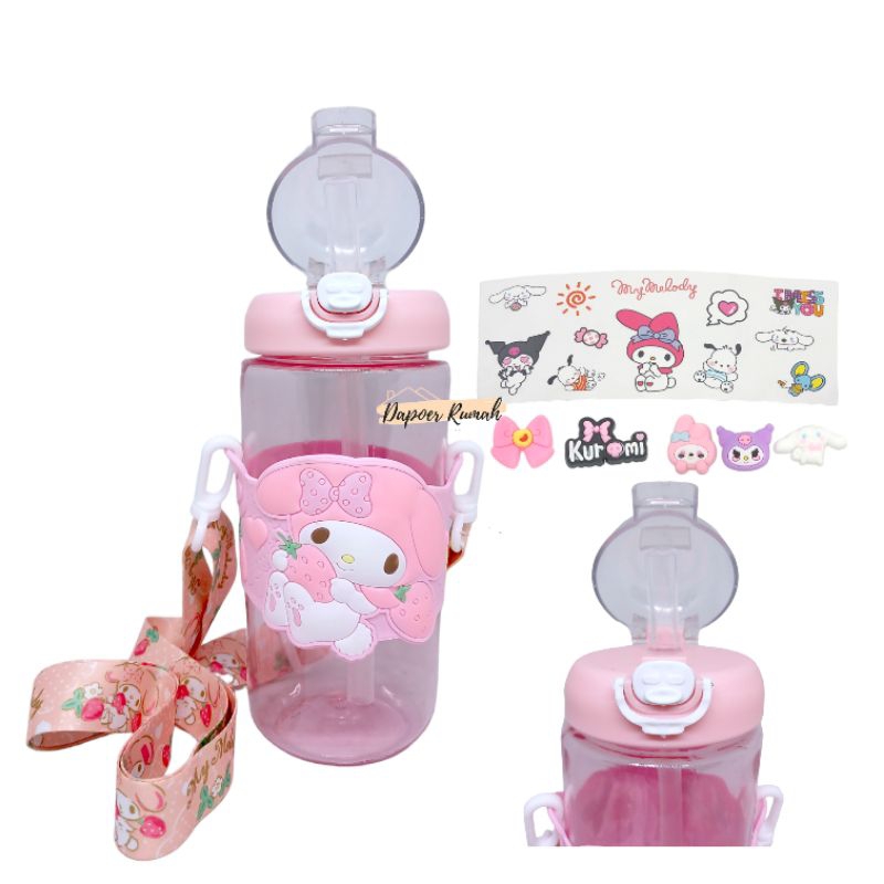 Jual BOTOL MINUM ANAK 650ML/BOTOL MINUM SANRIO MELODY/BOTOL WARNA PINK ...