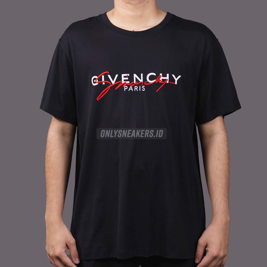 Jual GIVENCHY PARIS RED SIGNATURE LOGO | Shopee Indonesia