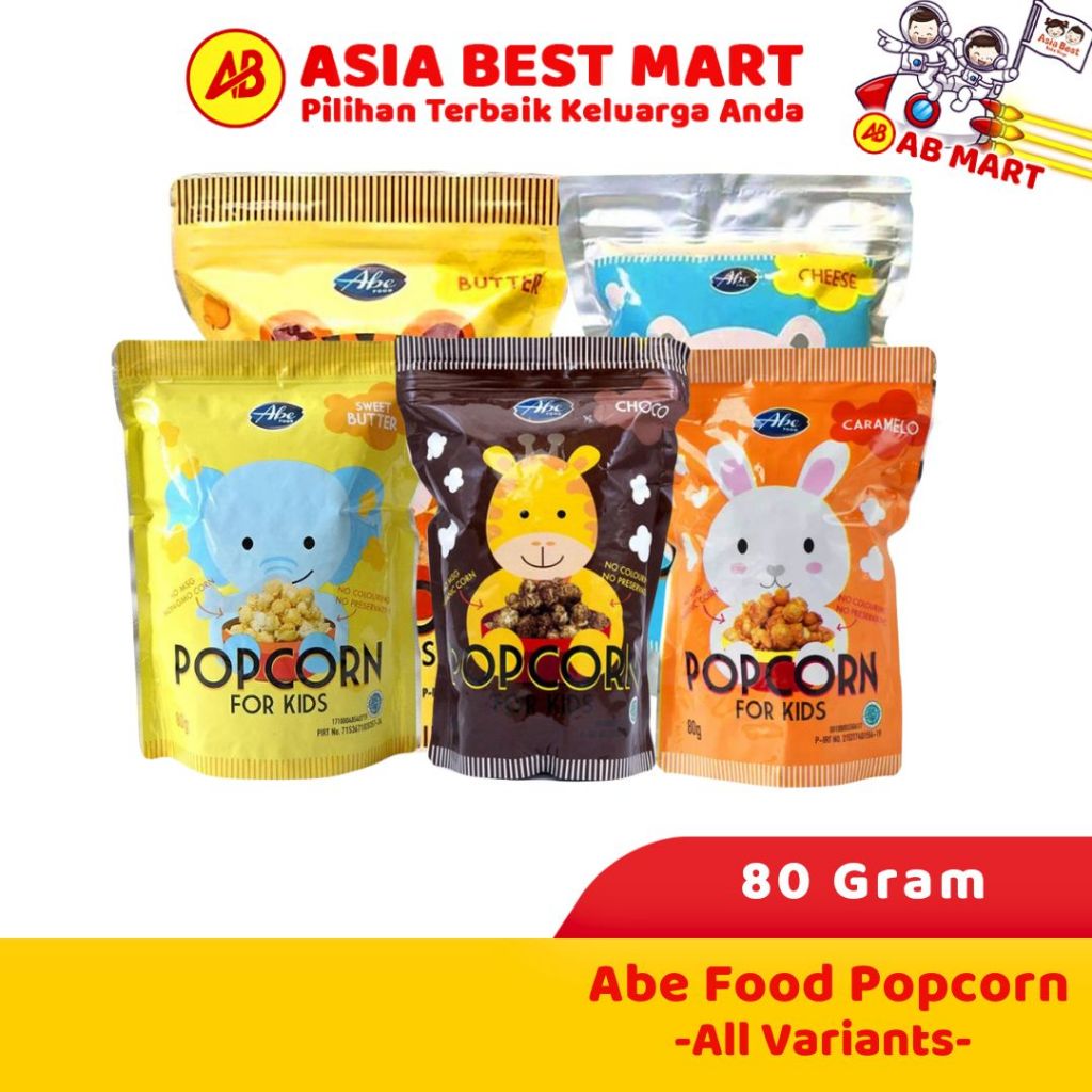 Jual Abe Food Popcorn Choco 80 Gram Snack Anak | Shopee Indonesia