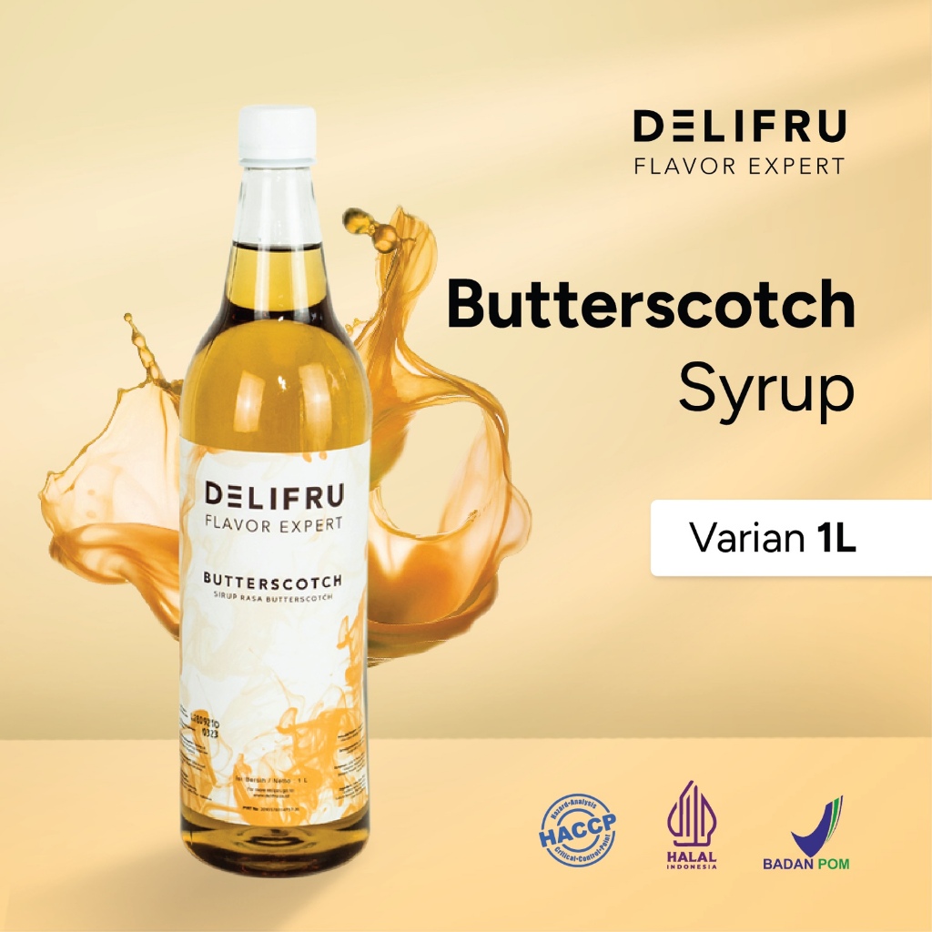 Jual Delifru Butterscotch Syrup 1 Liter - Sirup Butterscotch | Shopee ...