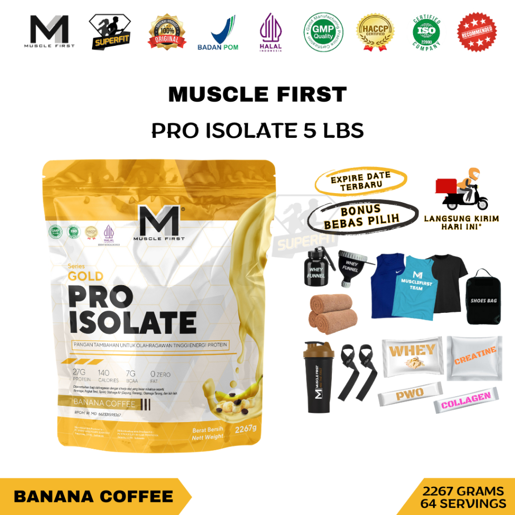 Jual M1 Muscle First Gold Pro Isolate 5 LBS 5LB -M1 Taro Velvet Halal ...