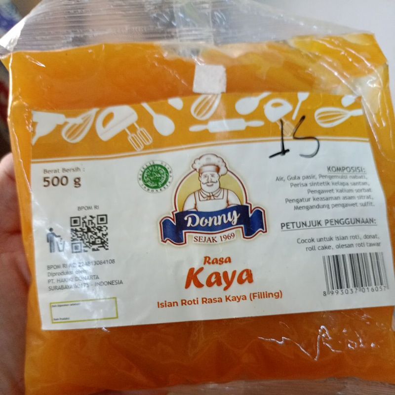 Jual selai atau filling rasa Kaya. donny 500gr | Shopee Indonesia