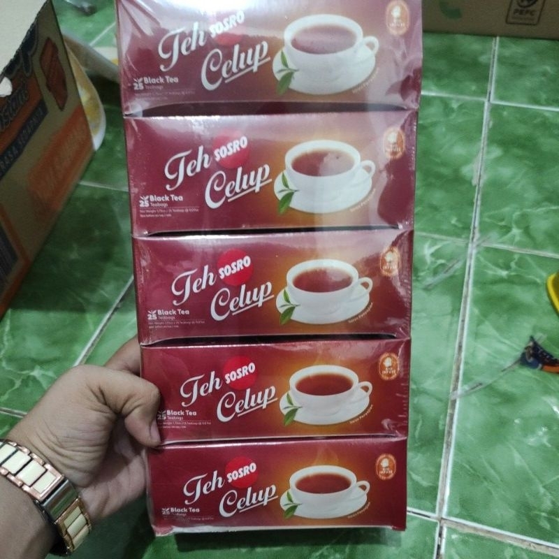 Jual TEH CELUP SOSRO 1 PACK ISI | Shopee Indonesia