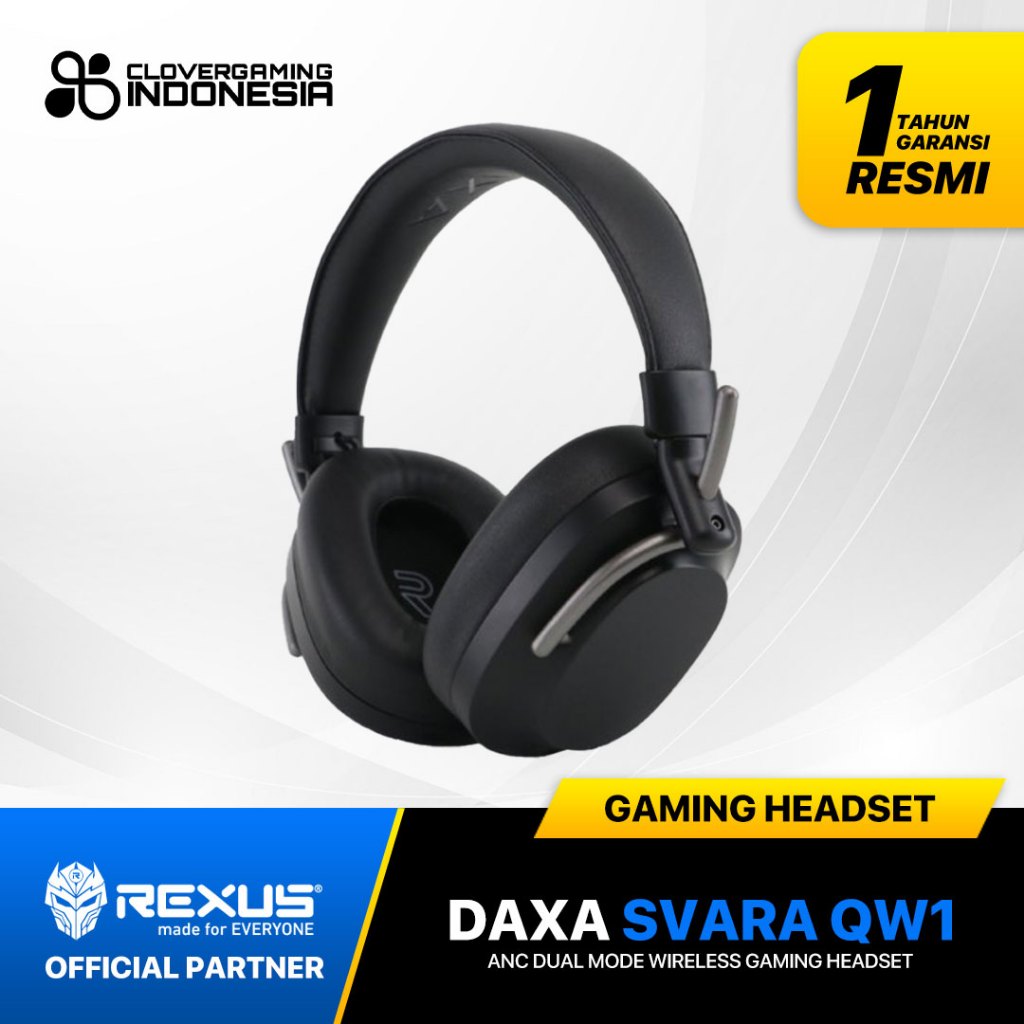 Jual Rexus Daxa Svara QW1 / QW-1 Wireless Gaming Headset Low Latency with ANC | Shopee Indonesia