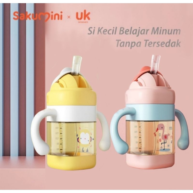 Jual Sakumini Training PPSU Straw Cup / Botol Minum Anak | Shopee Indonesia