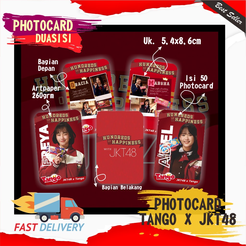Jual JUAL PHOTOCARD JKT48 Edisi Tango x JKT48 duasisi premium isi 15 PCS tebal 310 grm ...