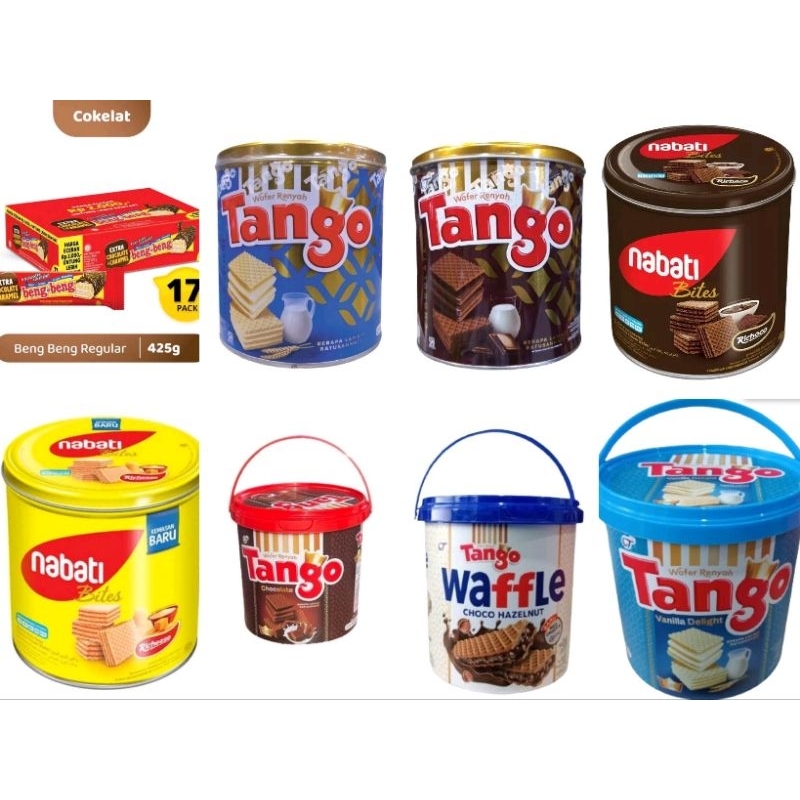 Jual Beng beng | Tango | Nabati | Snack kalengan untuk lebaran | Shopee ...