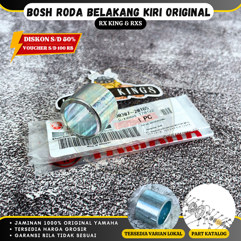Jual Bosh Tromol Roda Belakang Kiri RX King RXK RXS ORIGINAL 90387 ...