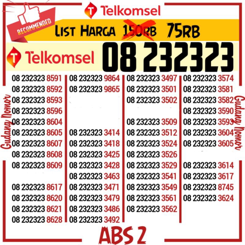 Jual Nomor Cantik Telkomsel Simpati Tipe Sim Micro Nano Standar Nomor ...