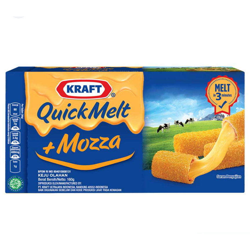 Jual Kraft Keju Cheddar All In 1 Quick Melt Mozza - 70gr / 165gr ...