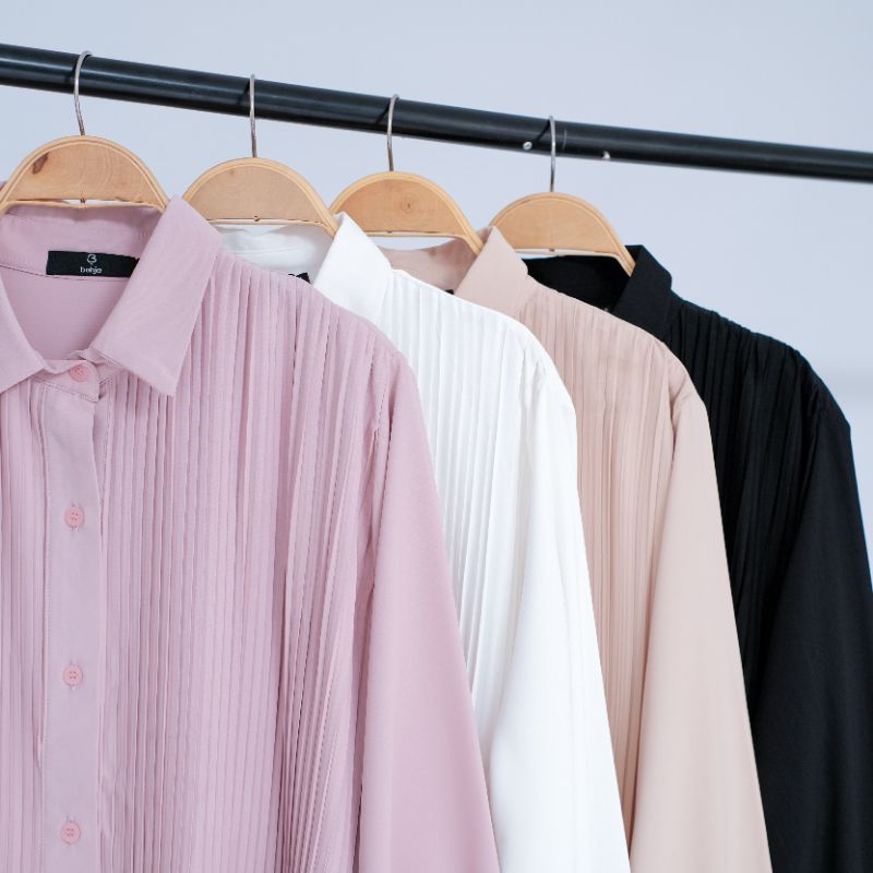 Jual Bahja Syari - Mariya Pleats Abaya (Gamis Abaya Plisket Umroh/Haji/Daily) | Shopee Indonesia