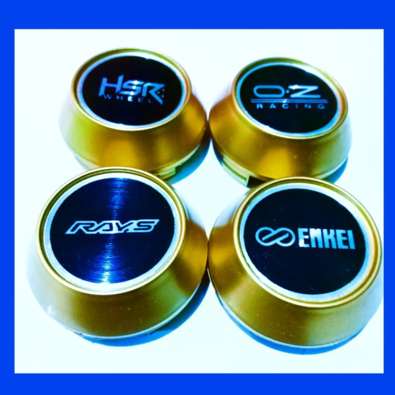 Jual Dop center velg logo HSR, RAYS, OZ Racing, ENKEI. Variasi kerucut ...