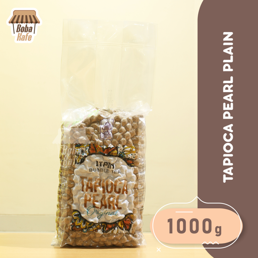 Jual BOBA PEARL / BUBBLE TAPIOKA ITPIN PREMIUM / TAPIOCA PEARL PLAIN ...