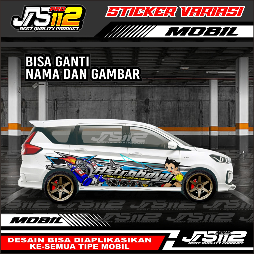 Jual DECAL STICKER MOBIL ERTIGA, SIGRA, AVANZA, DATSUN / STIKER MOBIL ...