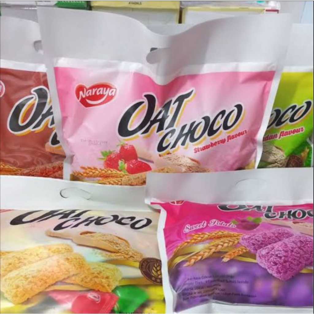 Jual NARAYA Oat ChocoRio Choco ALL Varian Cookies Crumbs Salted Caramel ...