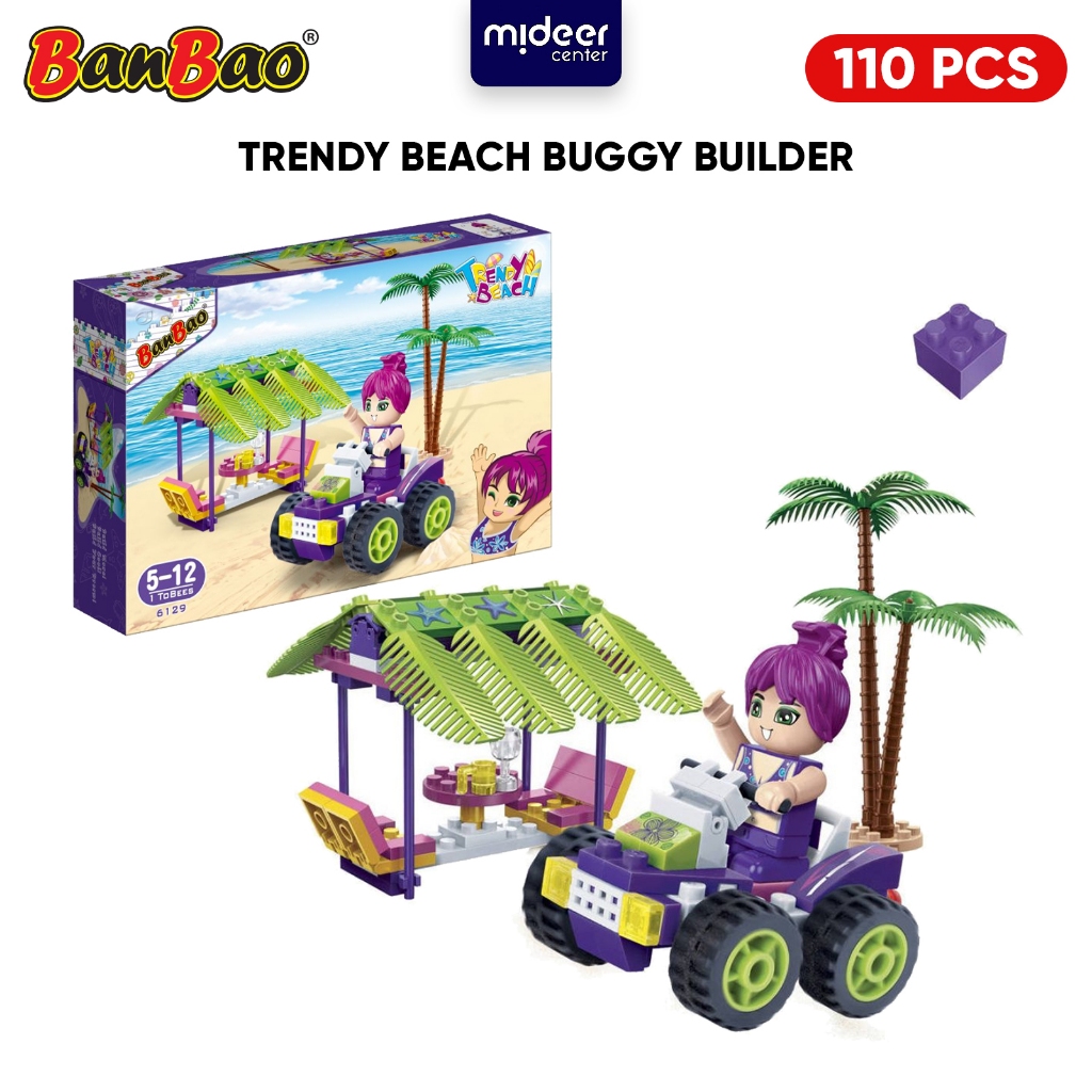 Jual BanBao Trendy Beach Building Toy 110 Pcs Mainan Bricks Balok Anak ...